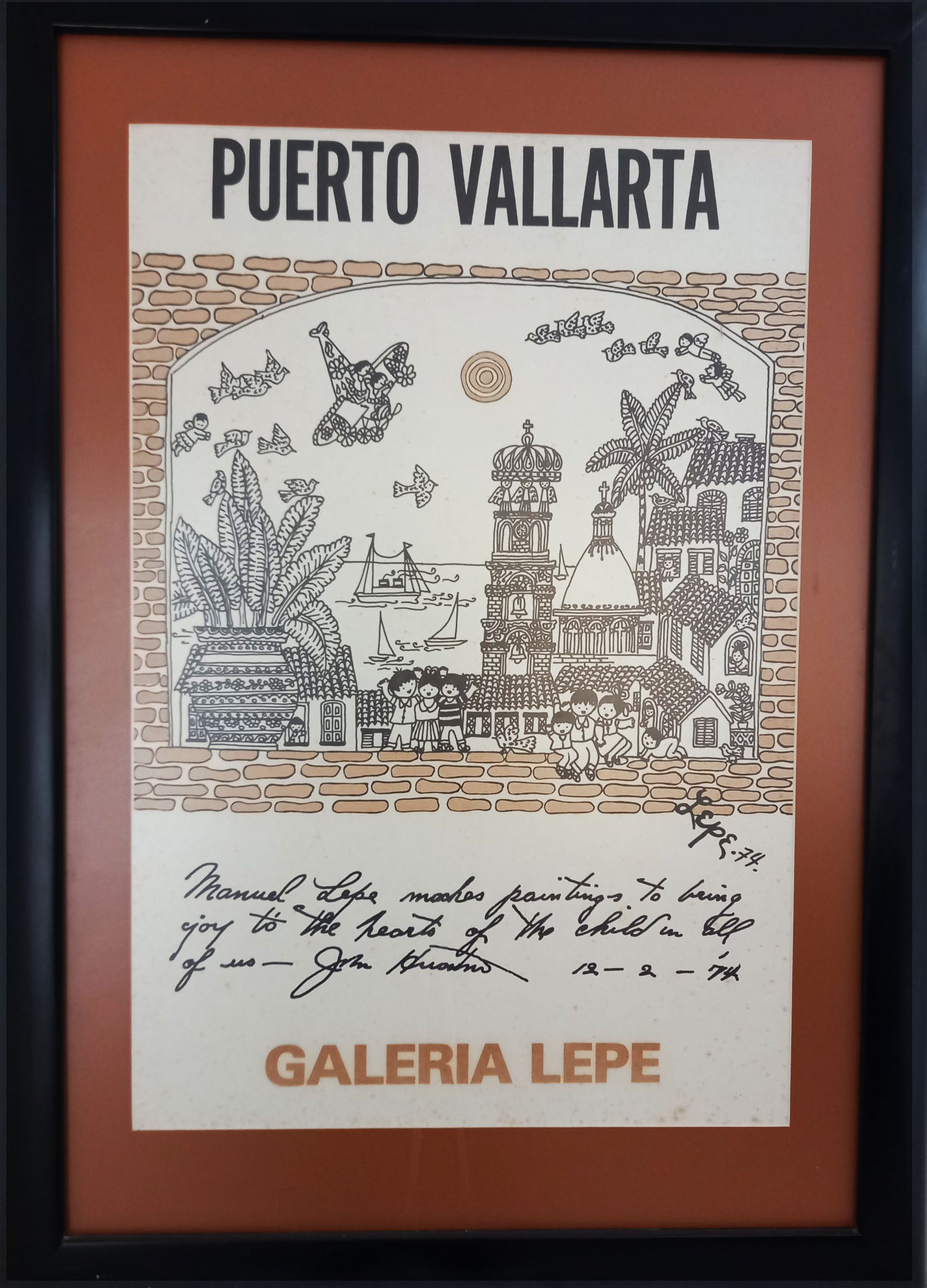 Manuel Lepe Galeria Lepe Poster John Huston Quote - ARTe VallARTa Museo